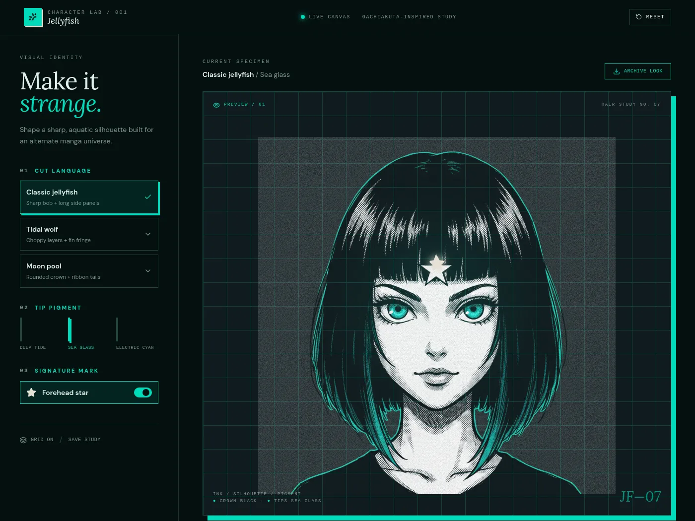 Jellyfish Hair Visualizer