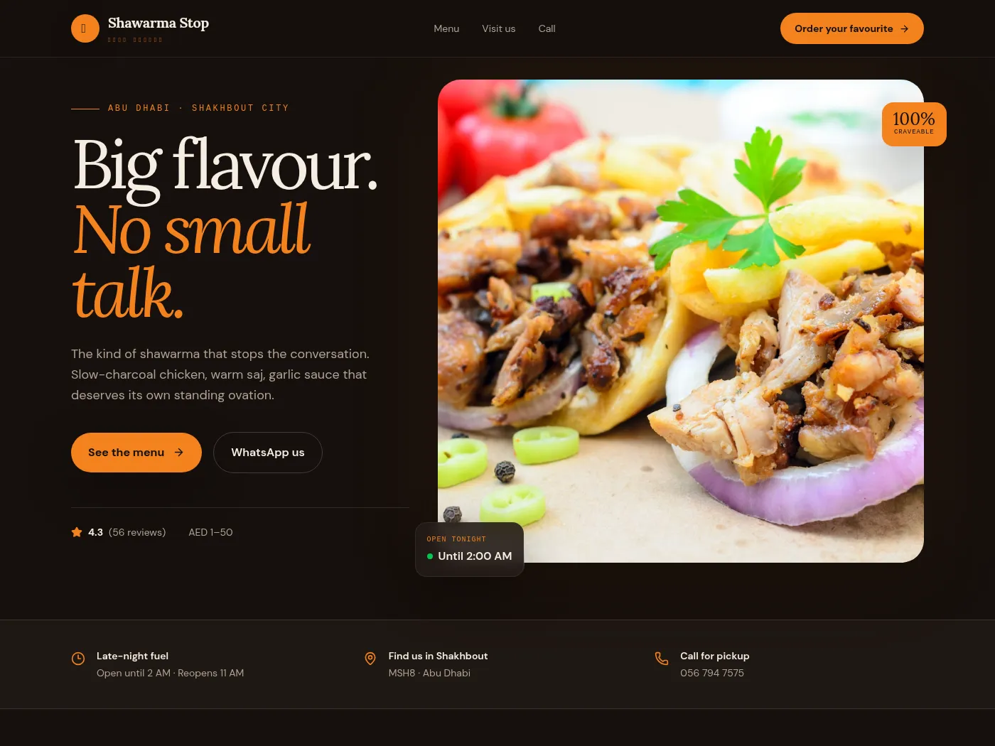 Shawarma Stop Website