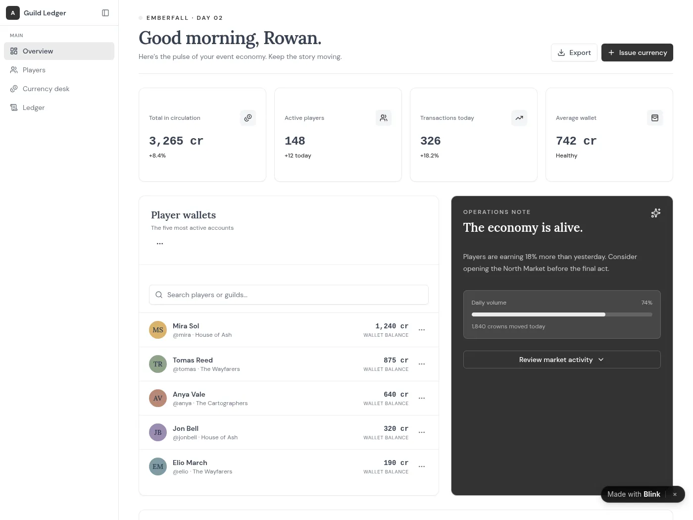 LARP Wallet Manager