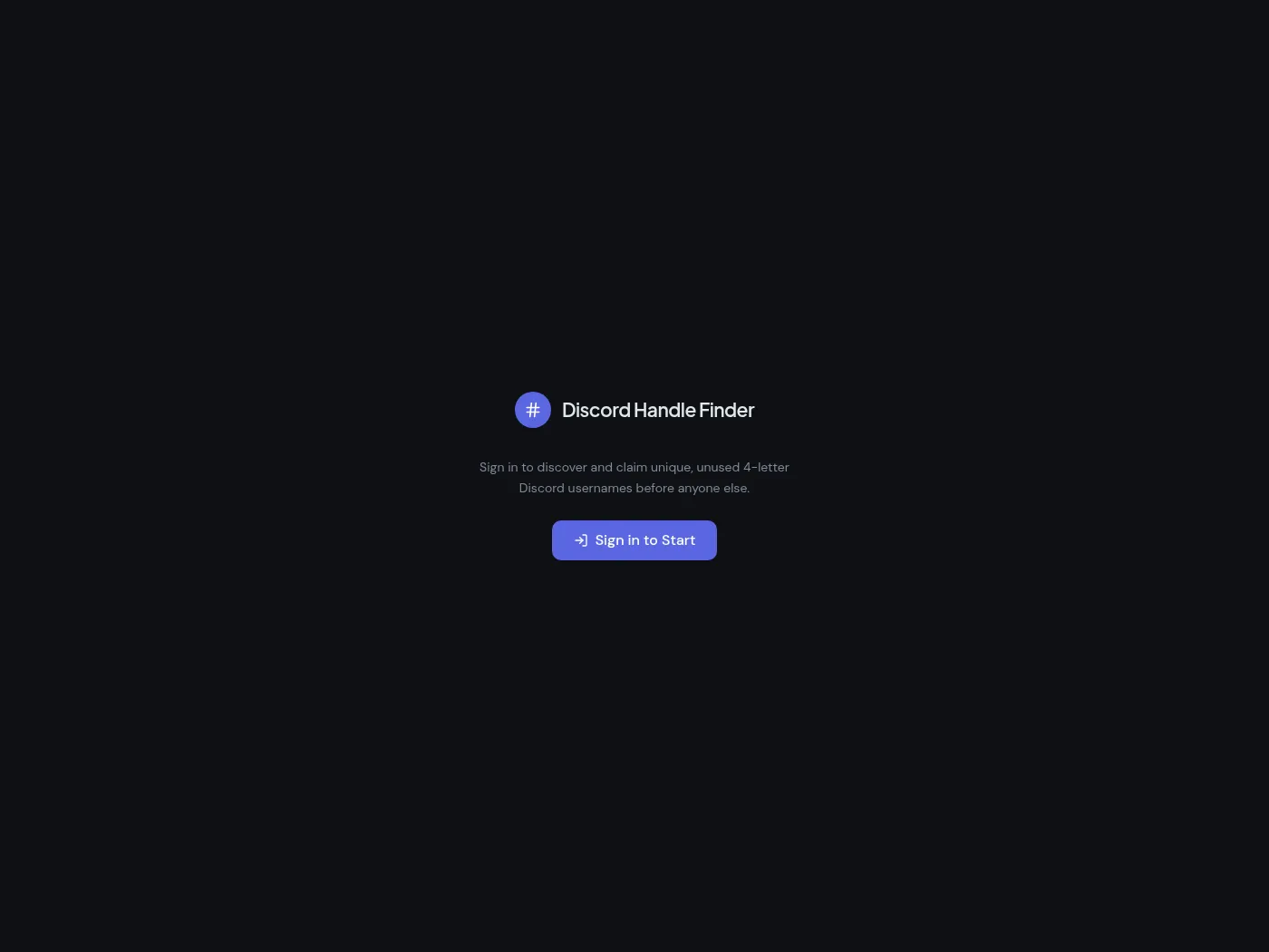Discord Handle Finder