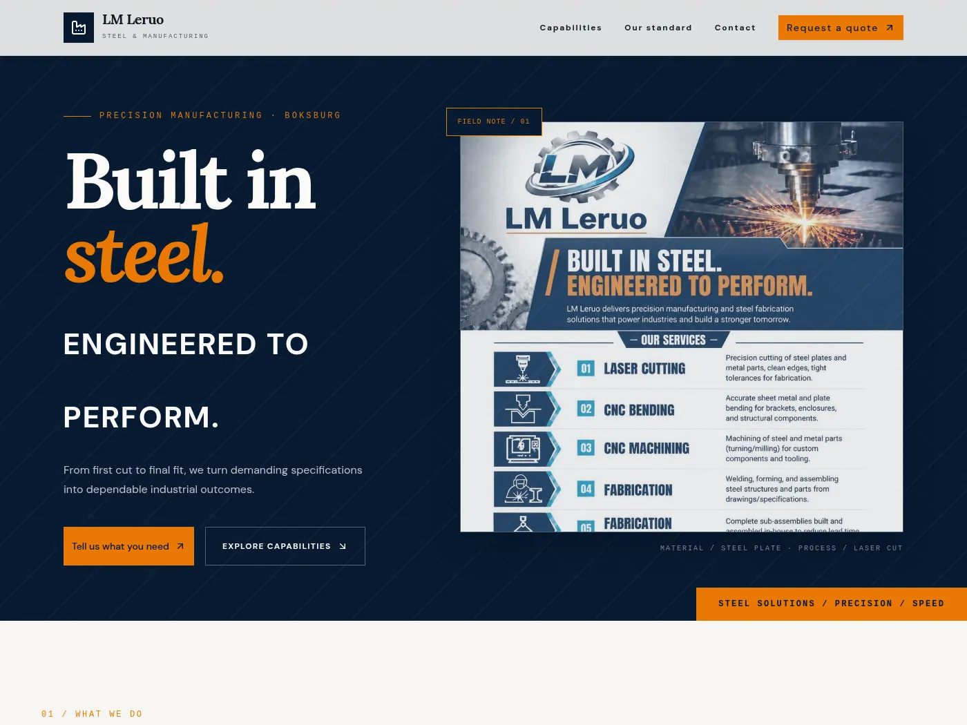 SteelManu Pro Website