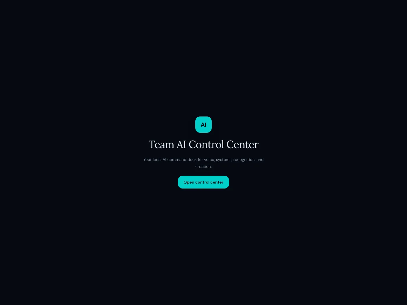 Team AI Control Center