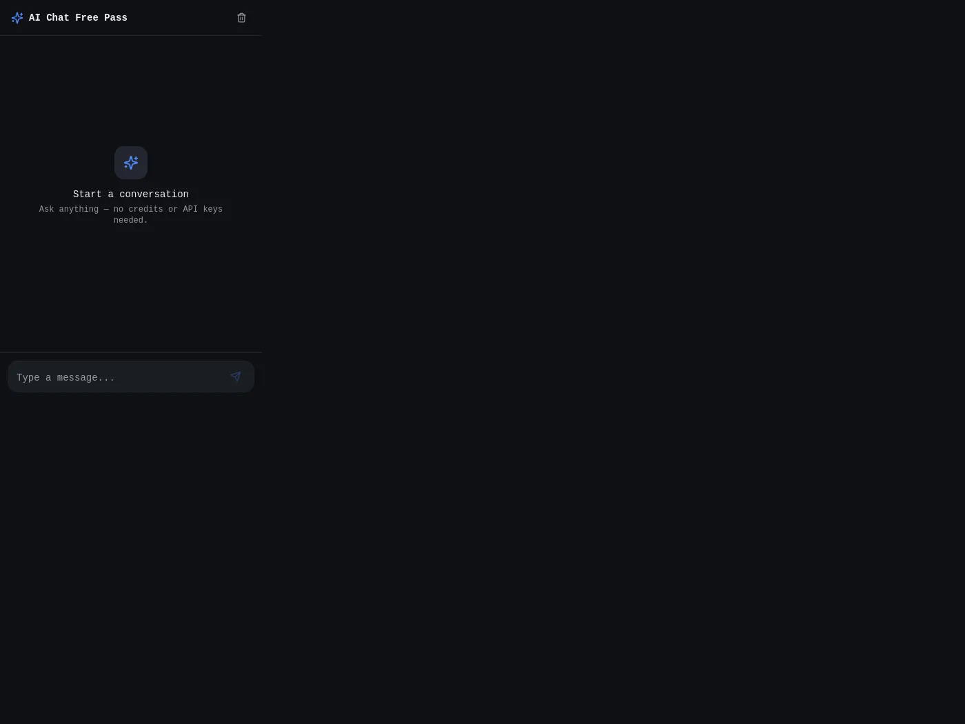 AI Chat Free Pass