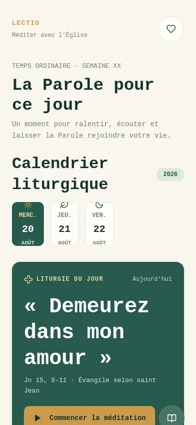 Liturgie Meditation App