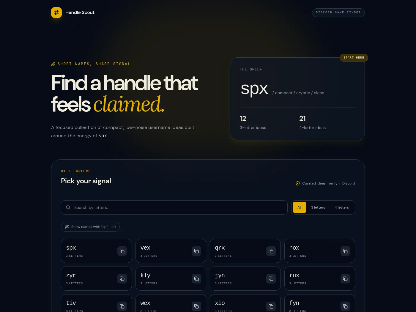 Discord Name Finder