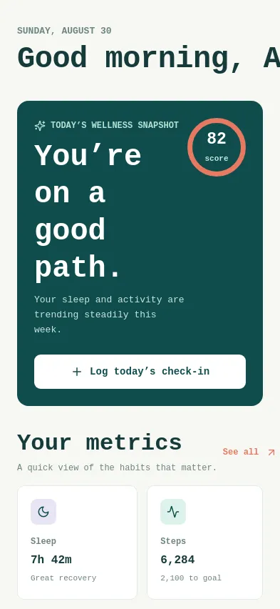 HealthTrack Mobile
