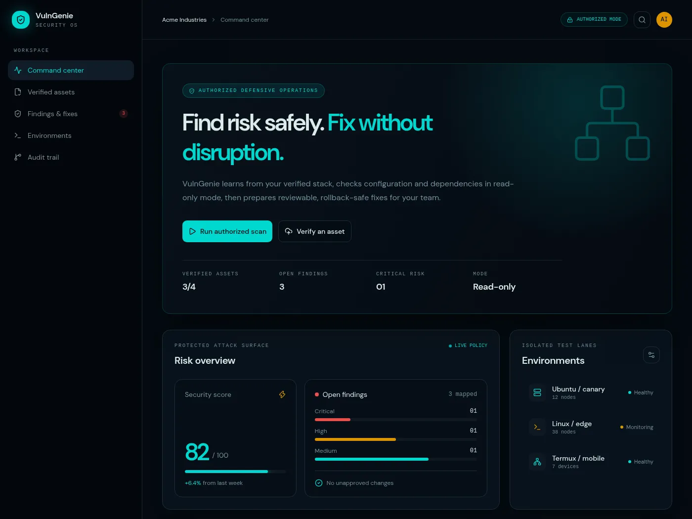 VulnGenie AI Platform