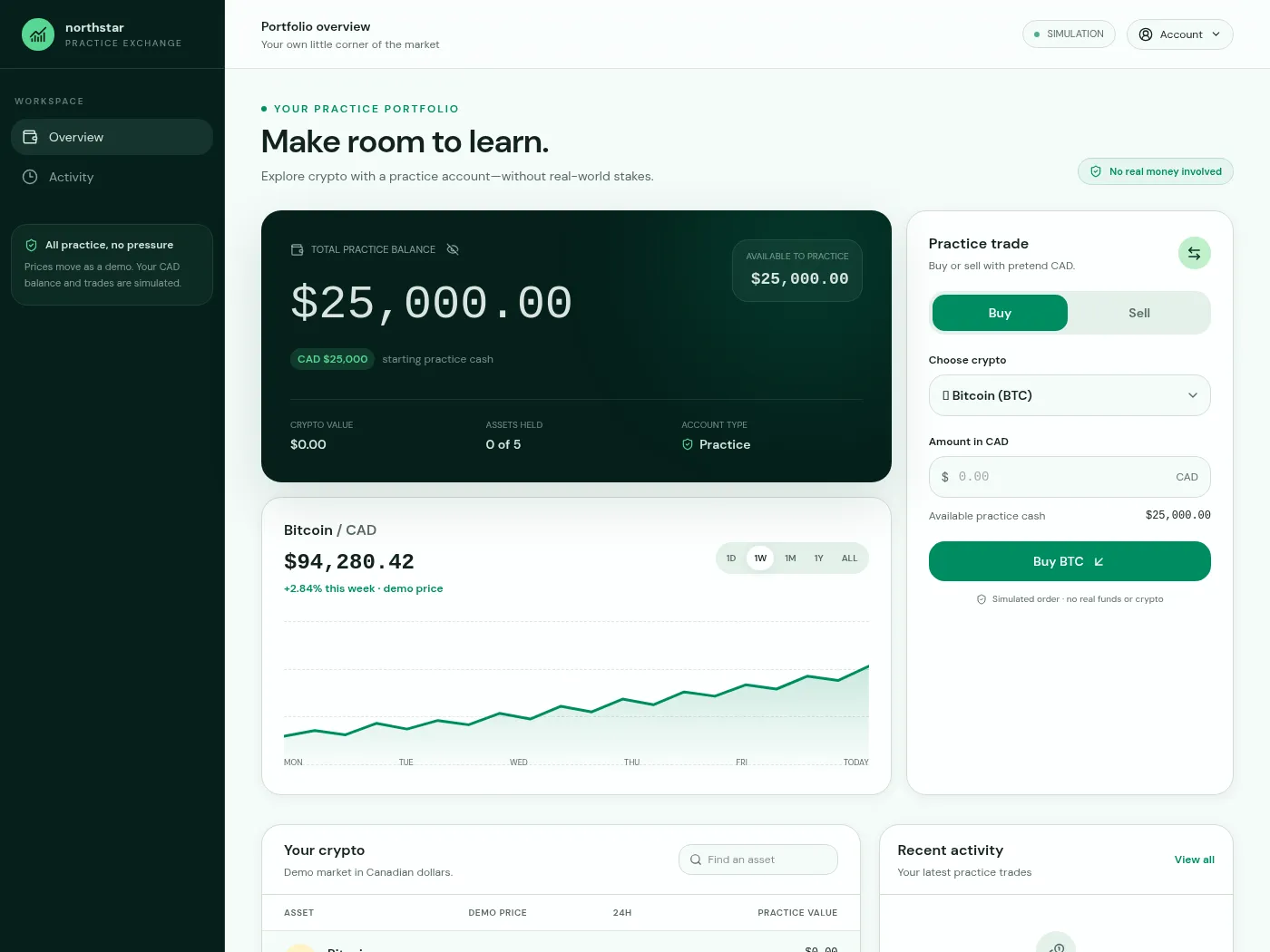 Crypto Wealth Sim