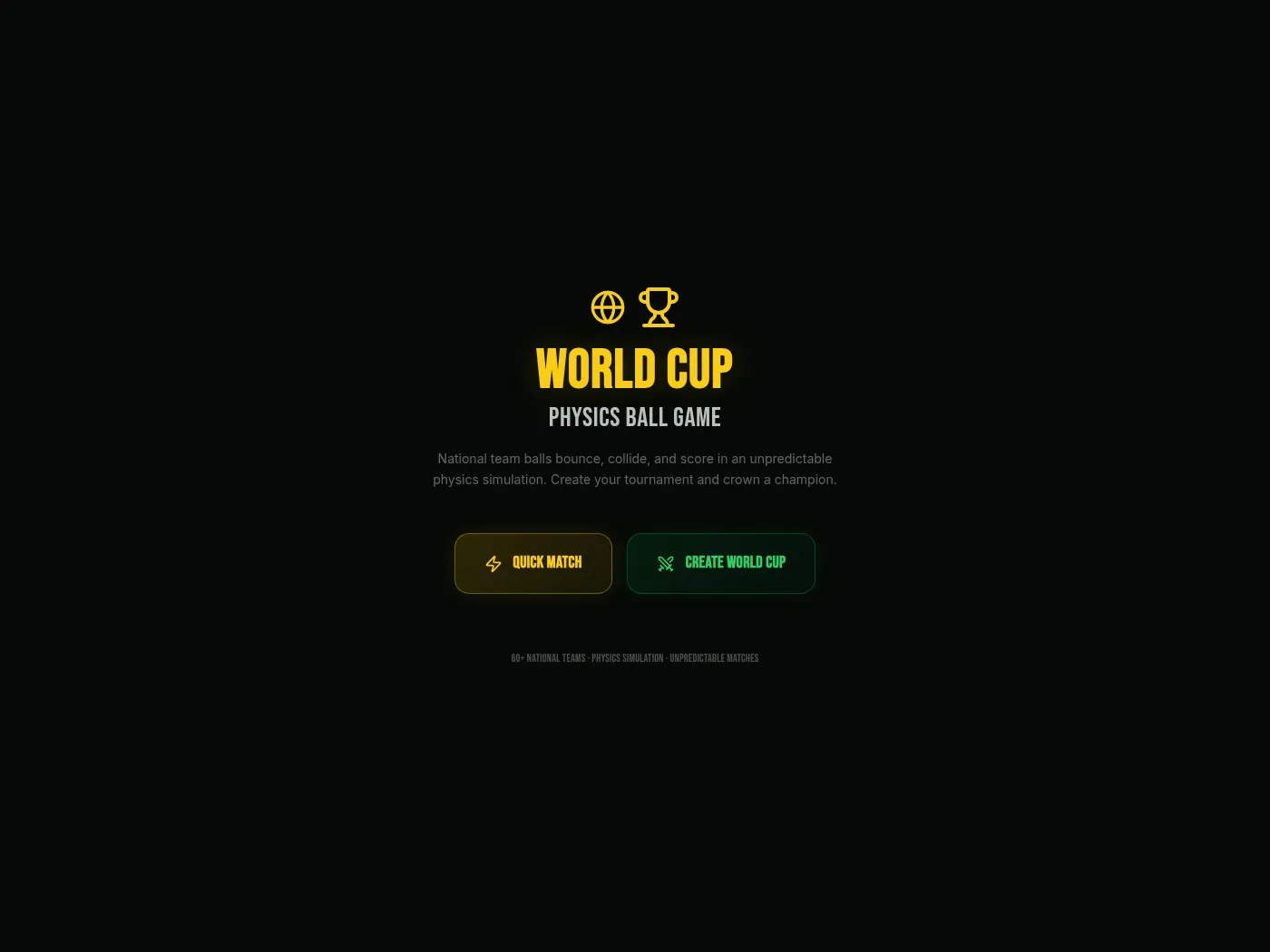World Cup Physics Ball Game