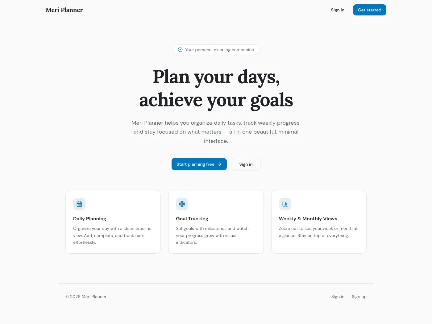 Meri Planner
