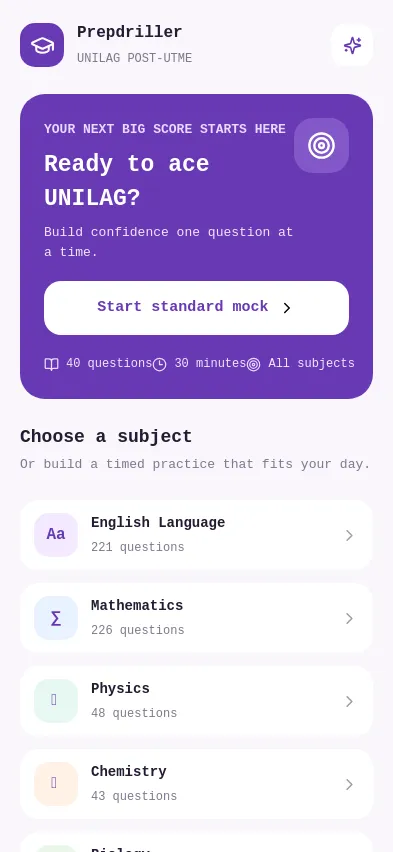 Prepdriller CBT App