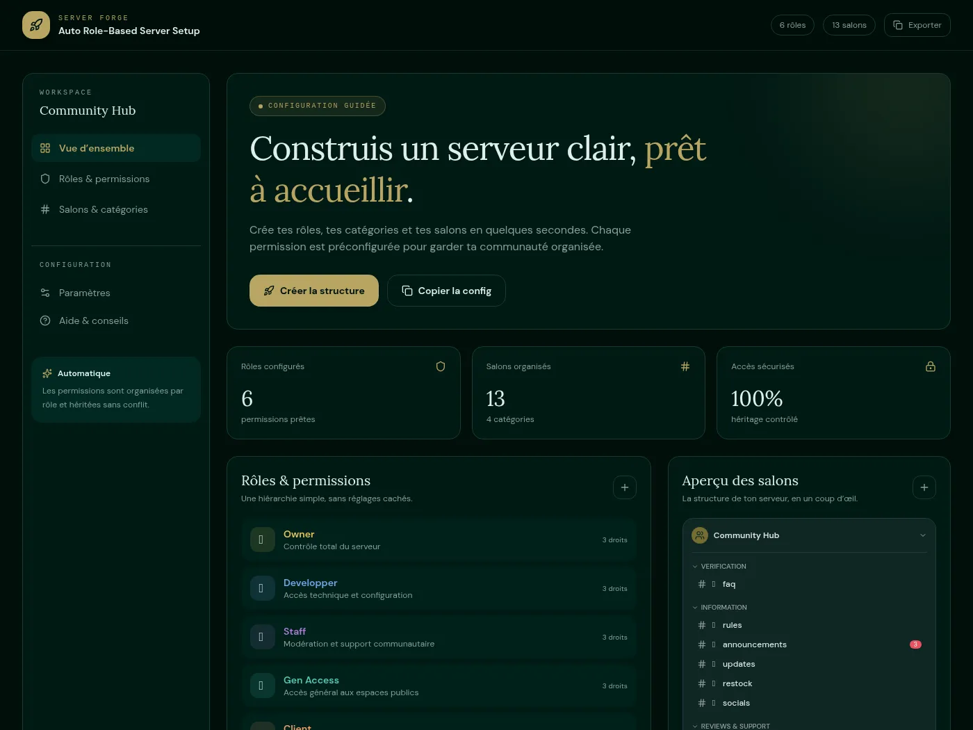 Auto Role-Based Server Setup