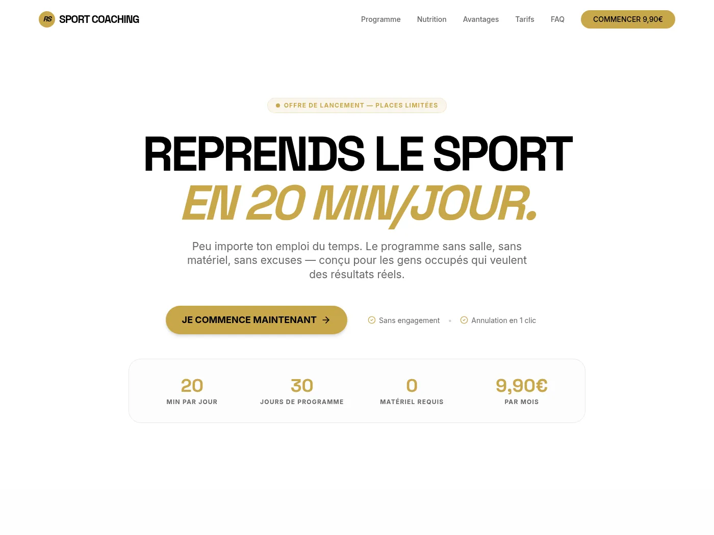 RS Sport Coaching Site