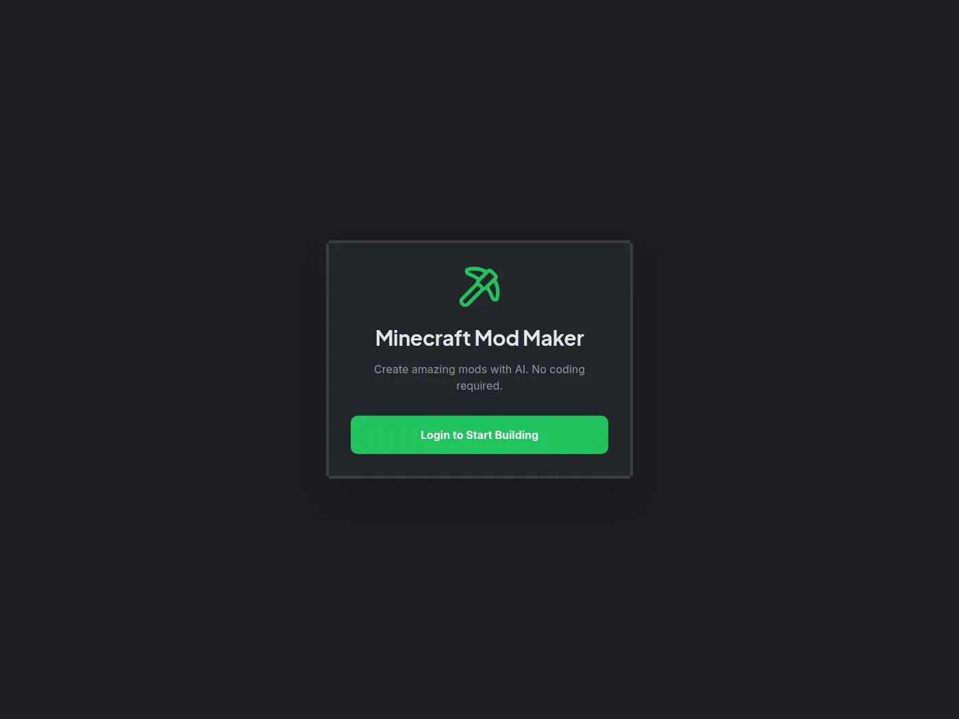 AI Minecraft Mod Maker