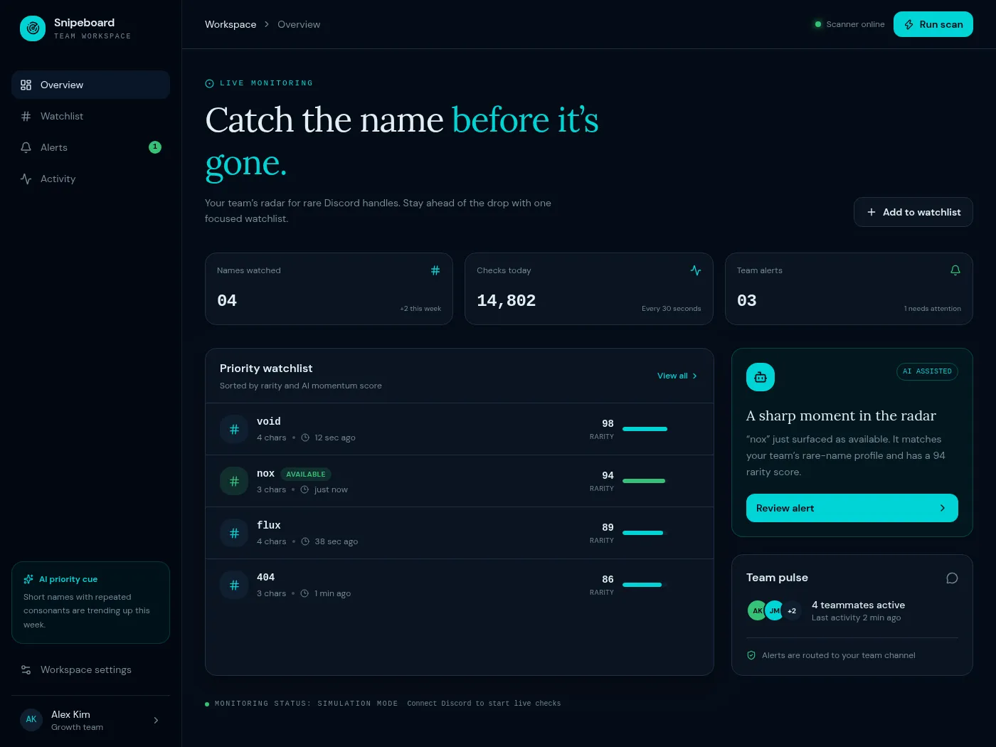 Discord Name Sniper