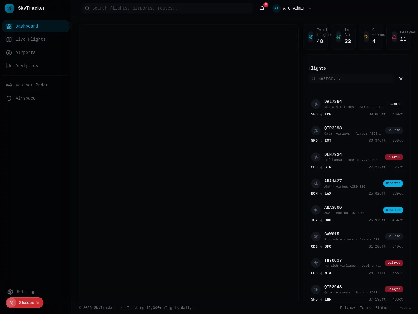 SkyTracker Web App