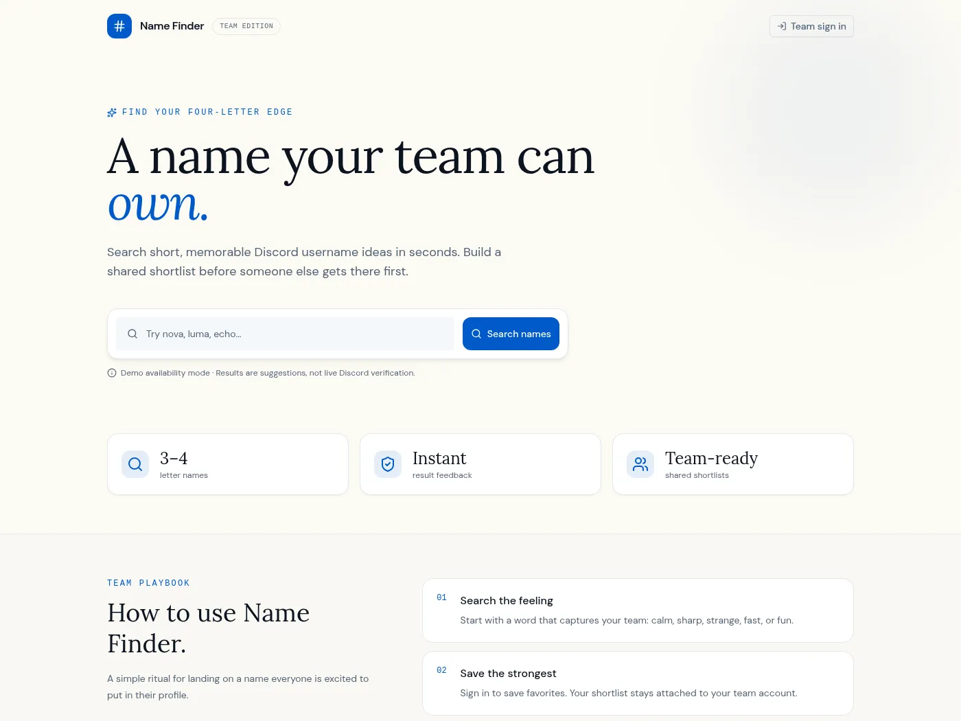 Discord Name Finder