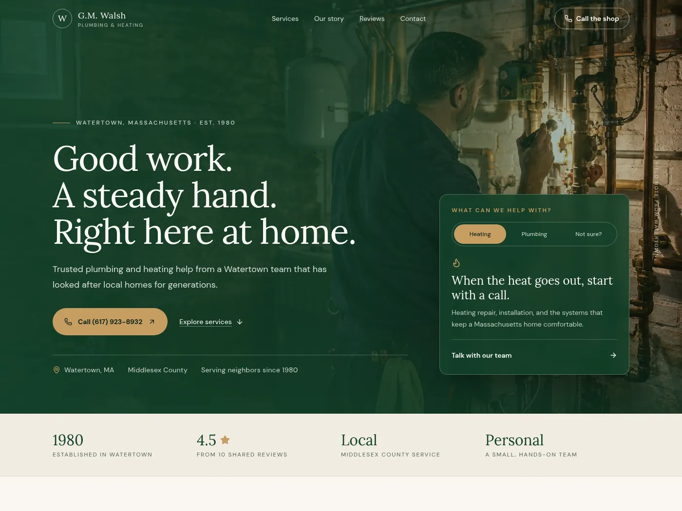 Walsh Plumbing Web Hub