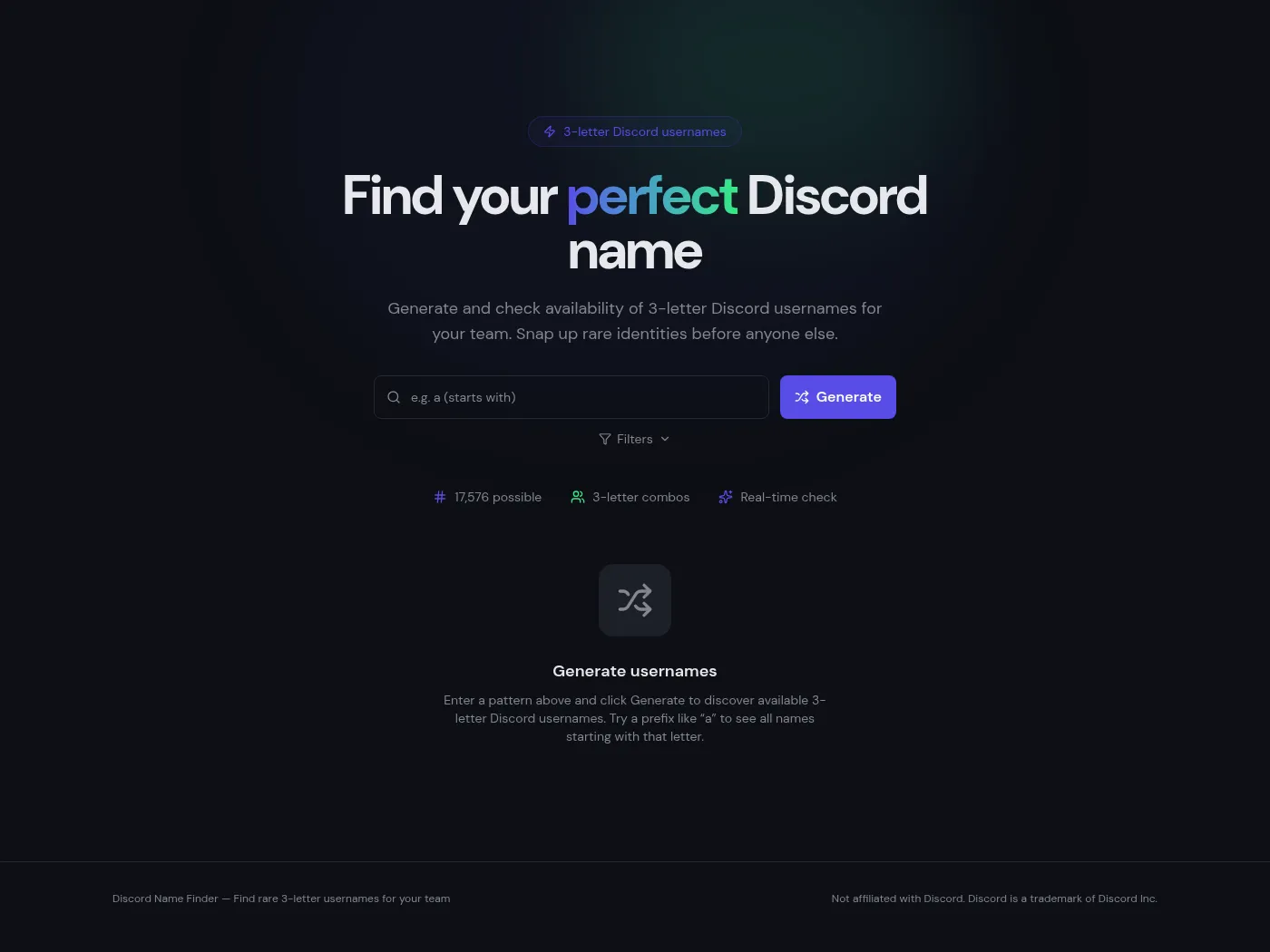 Discord Name Finder