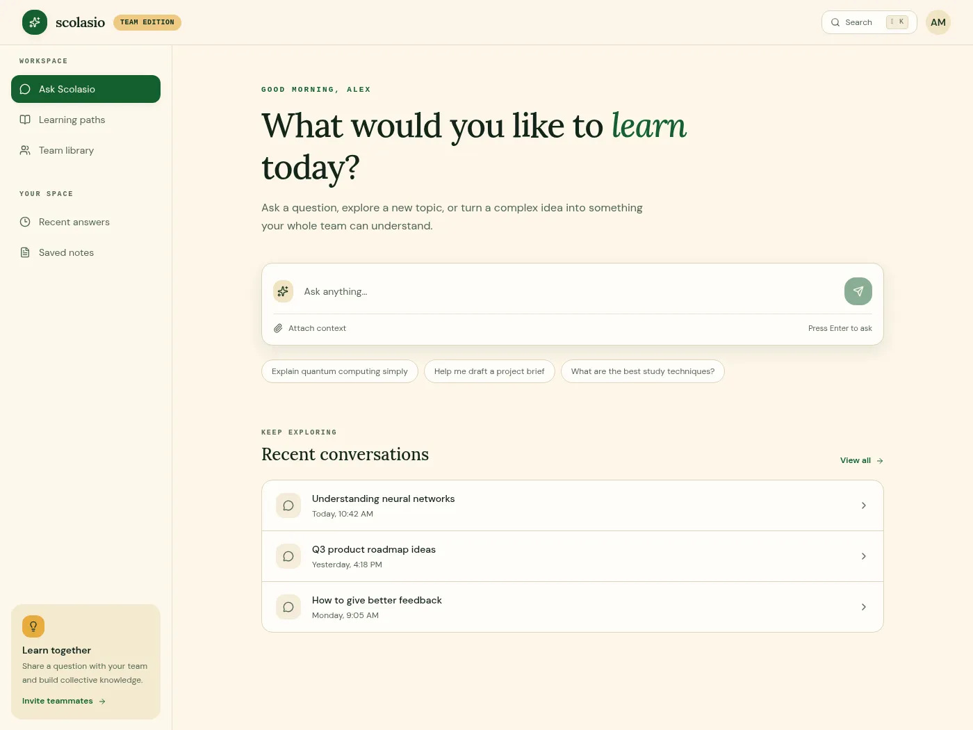 Scolasio AI Assistant