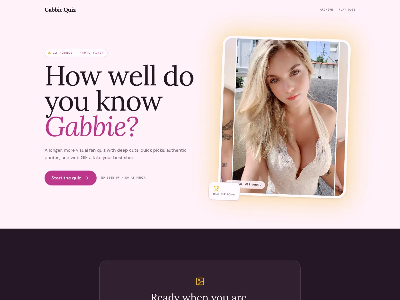 Gabbie Carter Quiz Hub