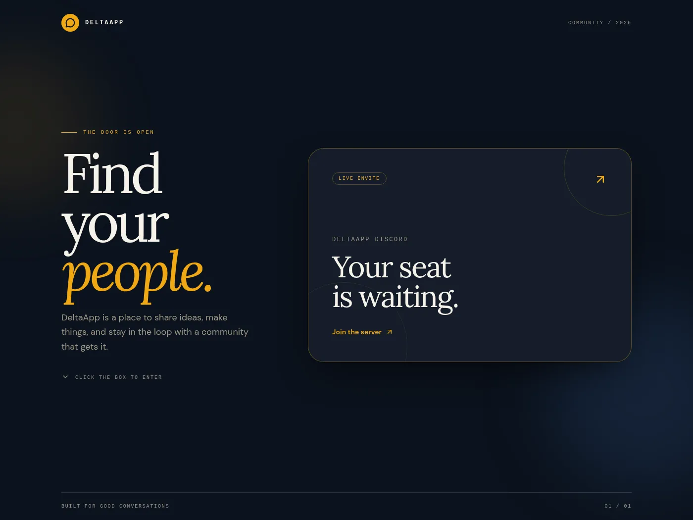 DeltaApp Join Box