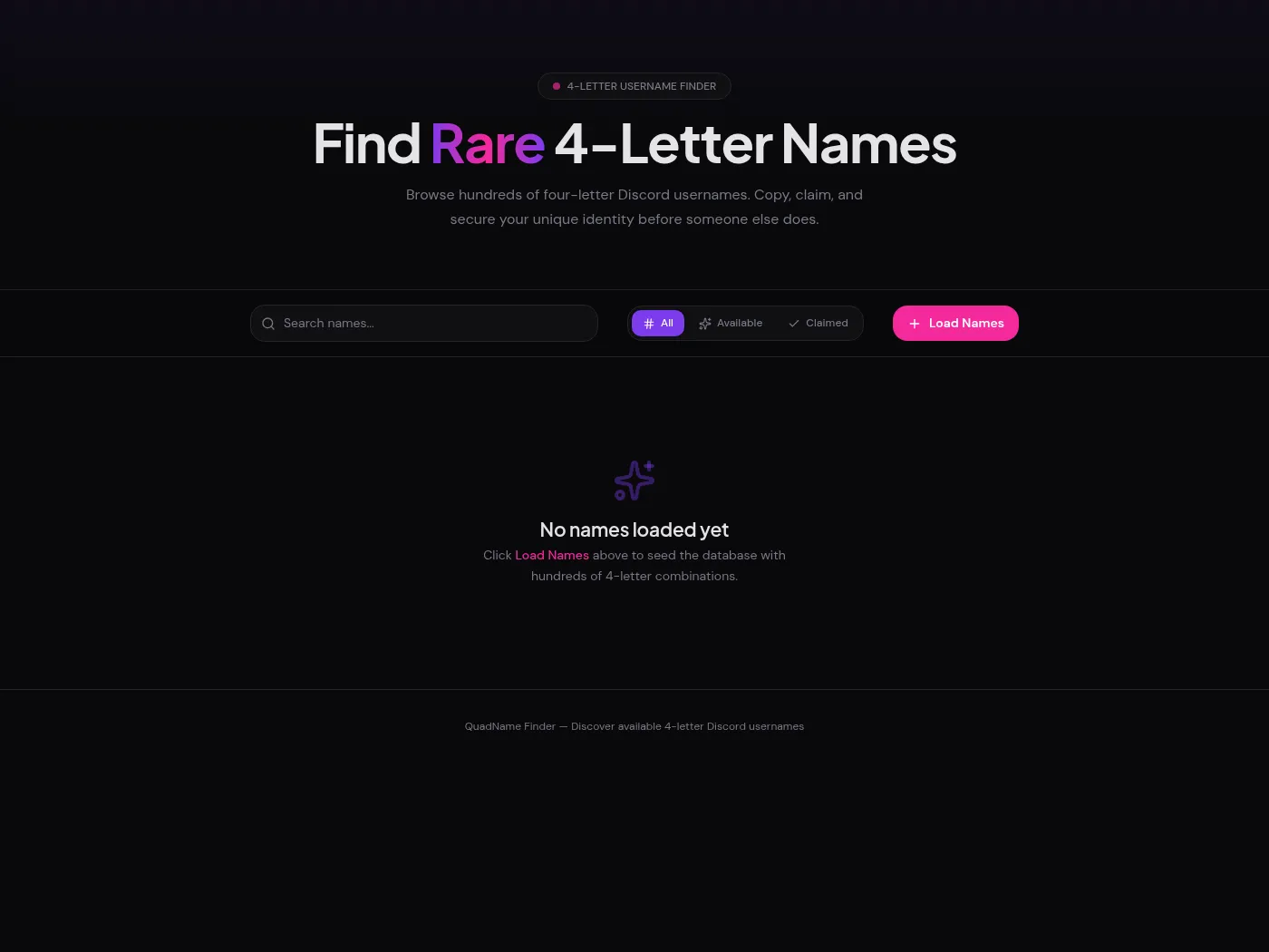 QuadName Finder