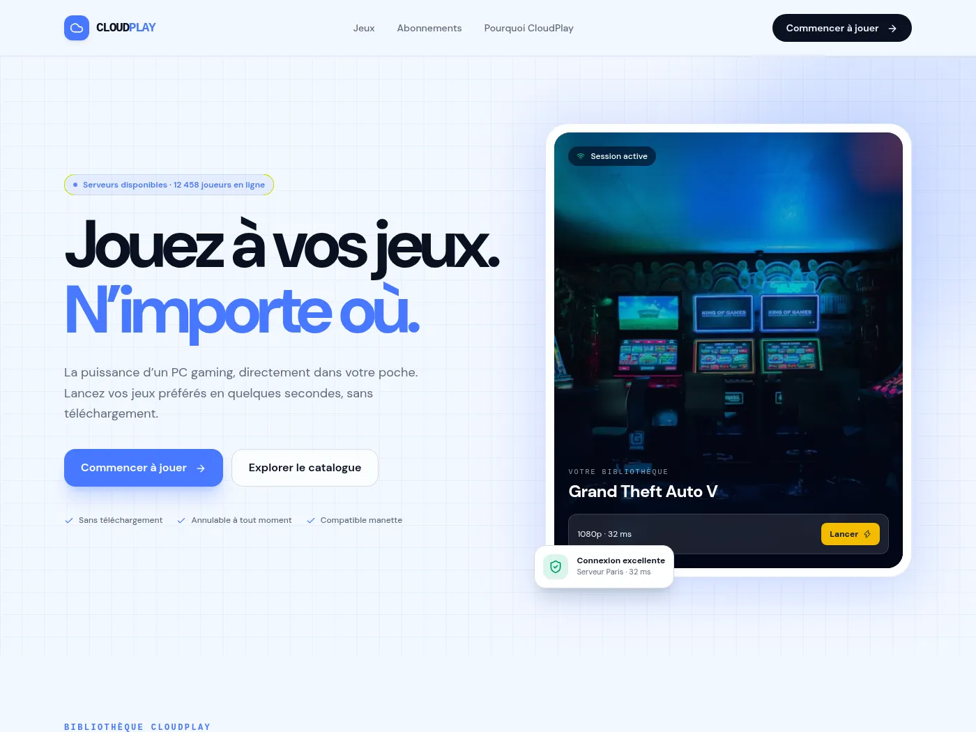 CloudPlay Gaming Platform