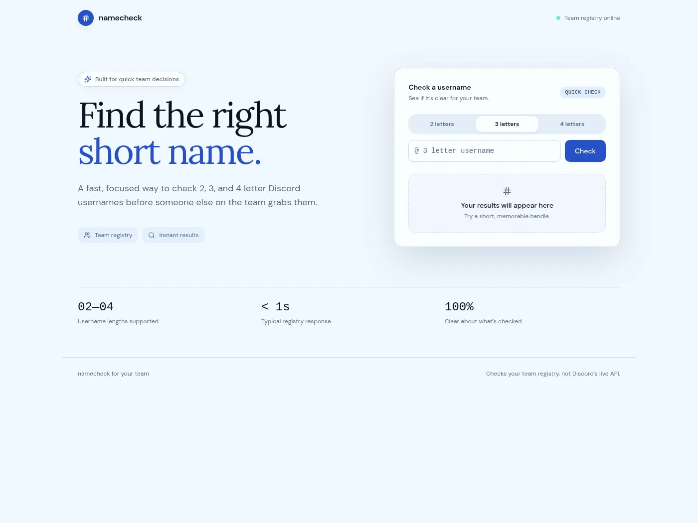 Discord Name Checker