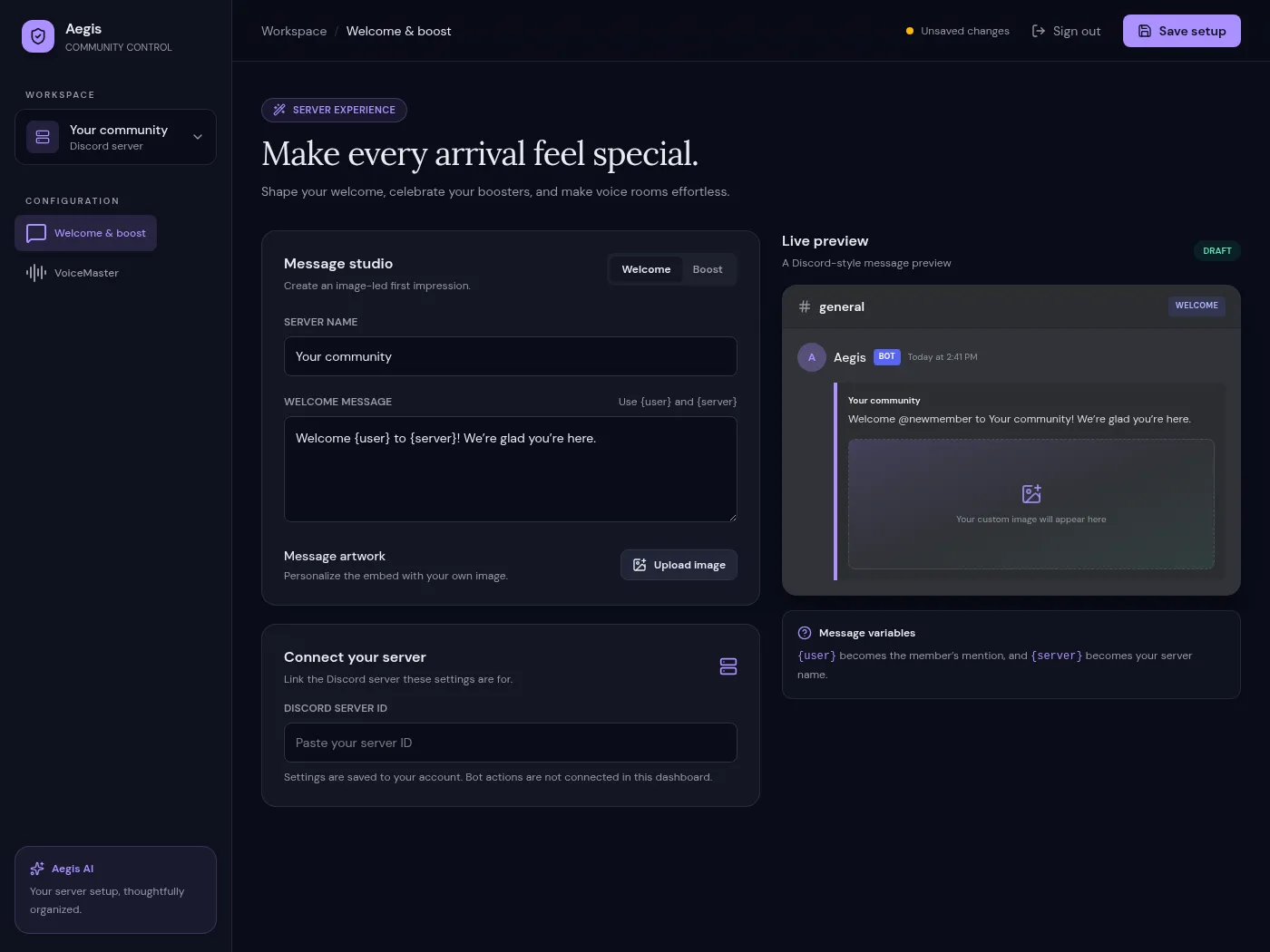 Aegis AI Discord Bot