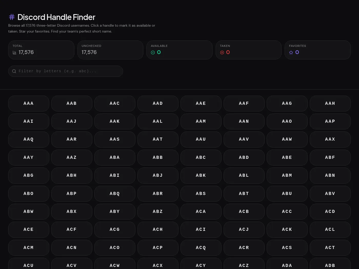 Discord Handle Finder