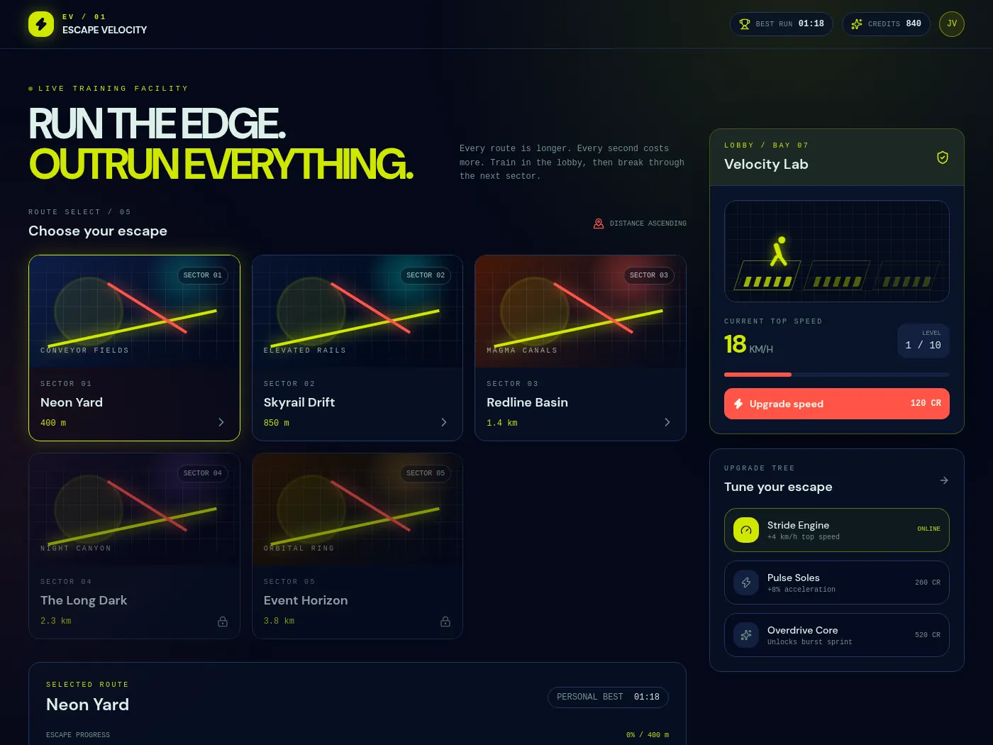 Escape Velocity Runner