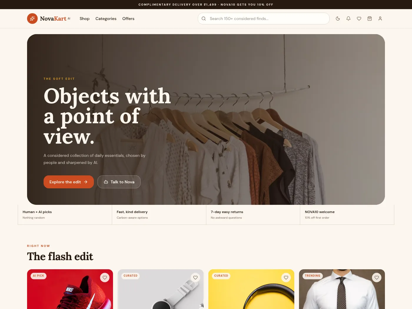 NovaKart AI Ecommerce