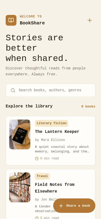 BookShare Mobile