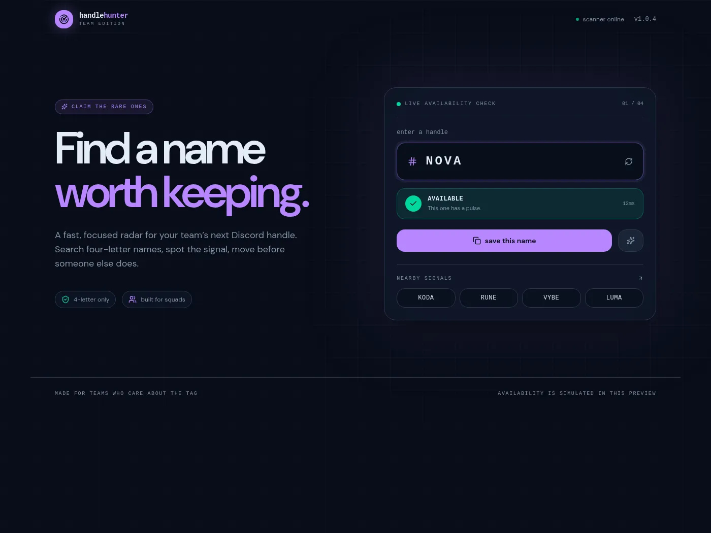 Discord Handle Hunter