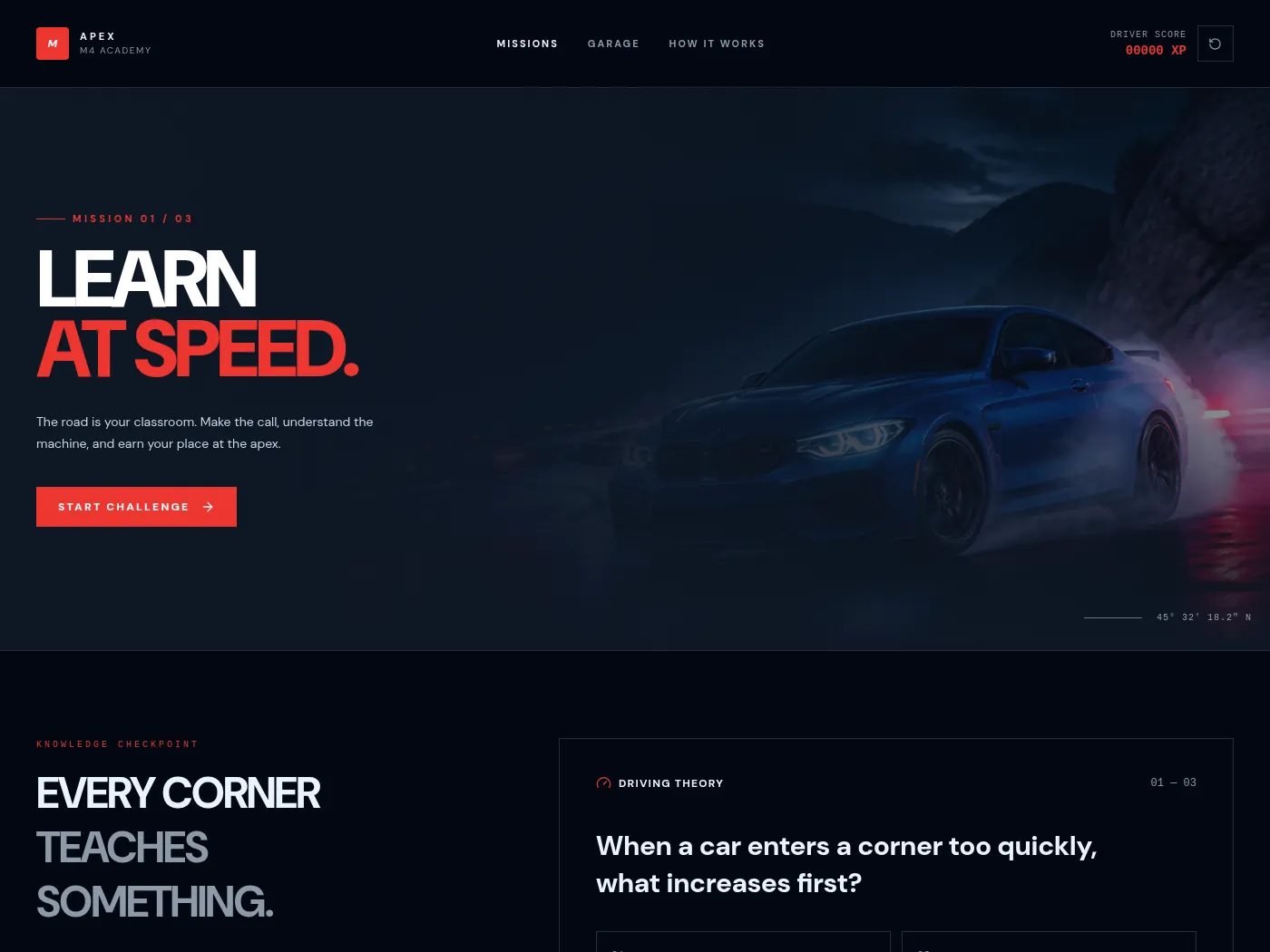 BMW M4 Drift Challenge