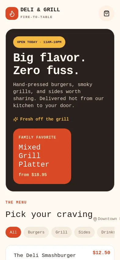 Deli & Grill App