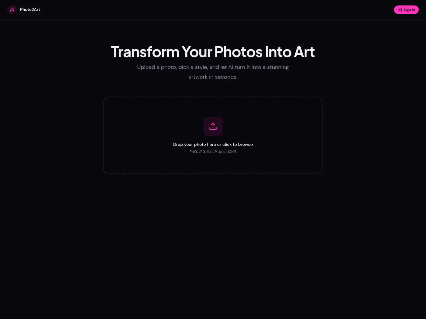 Photo2Art Generator