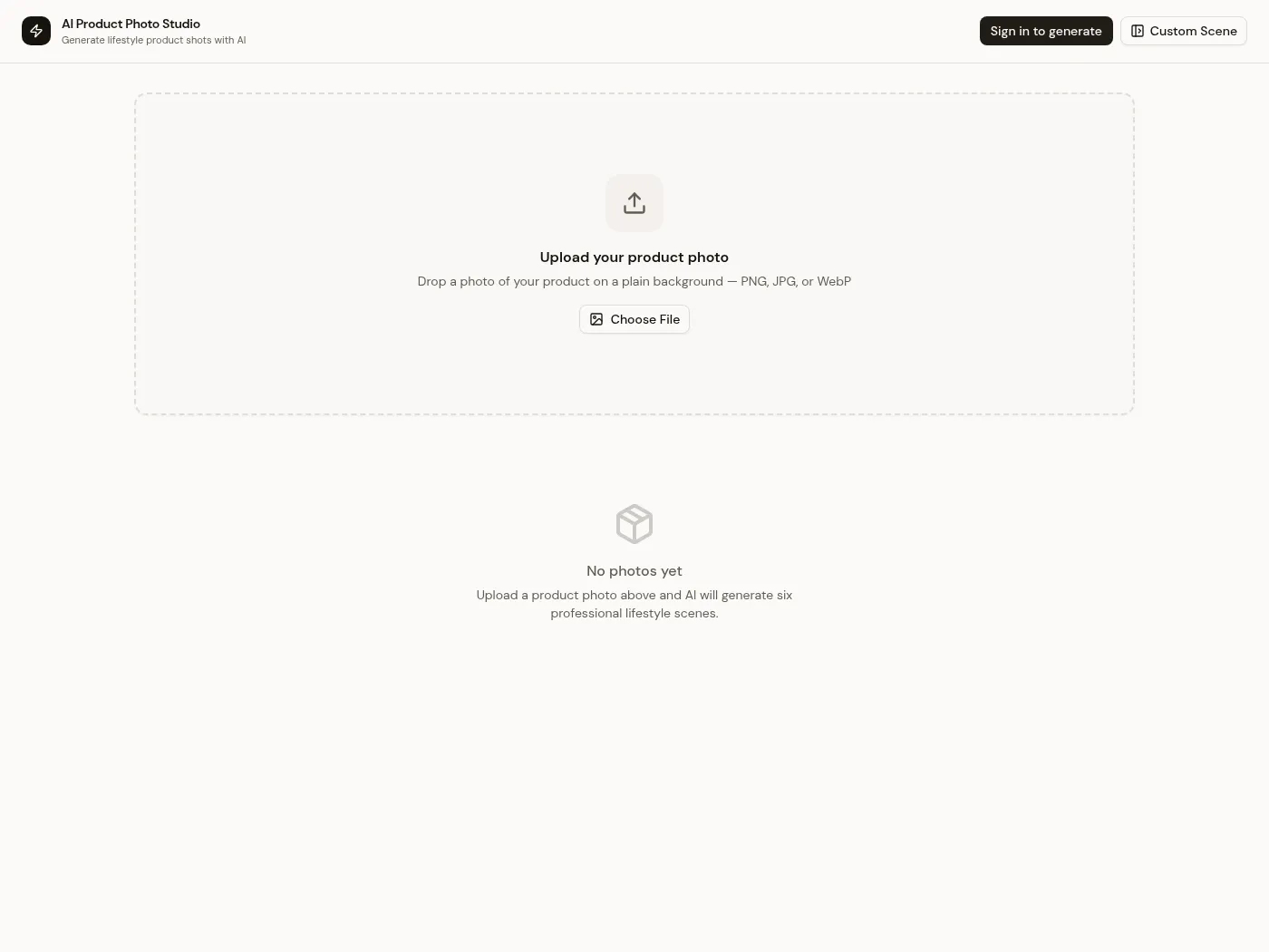 AI Product Photo Studio