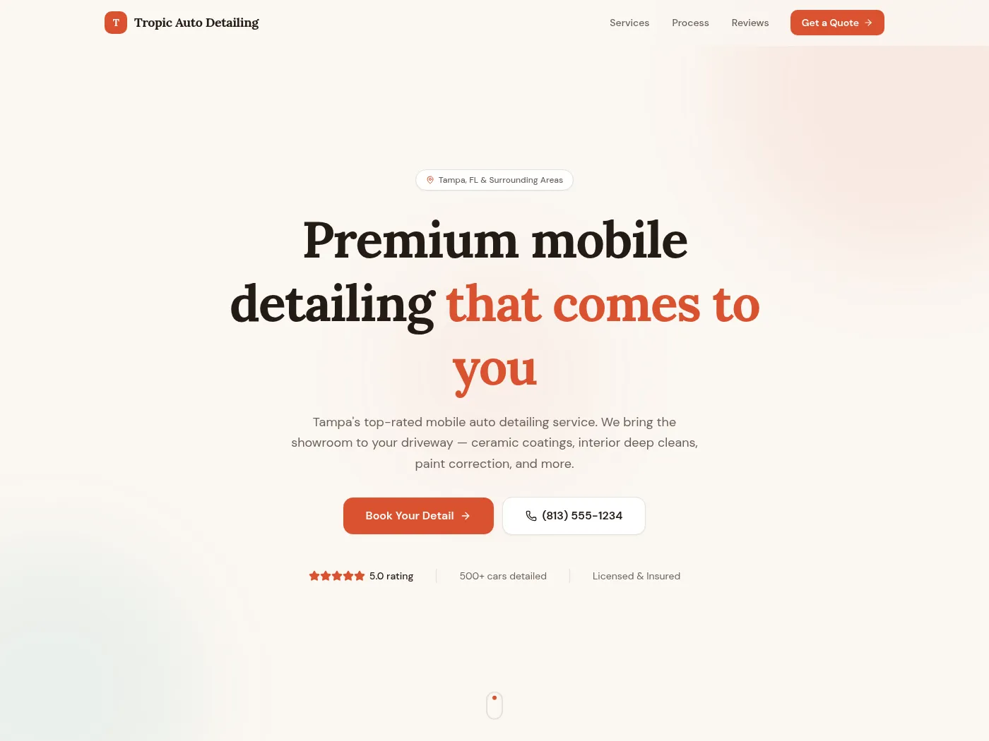 Tropic Auto Detailing Site
