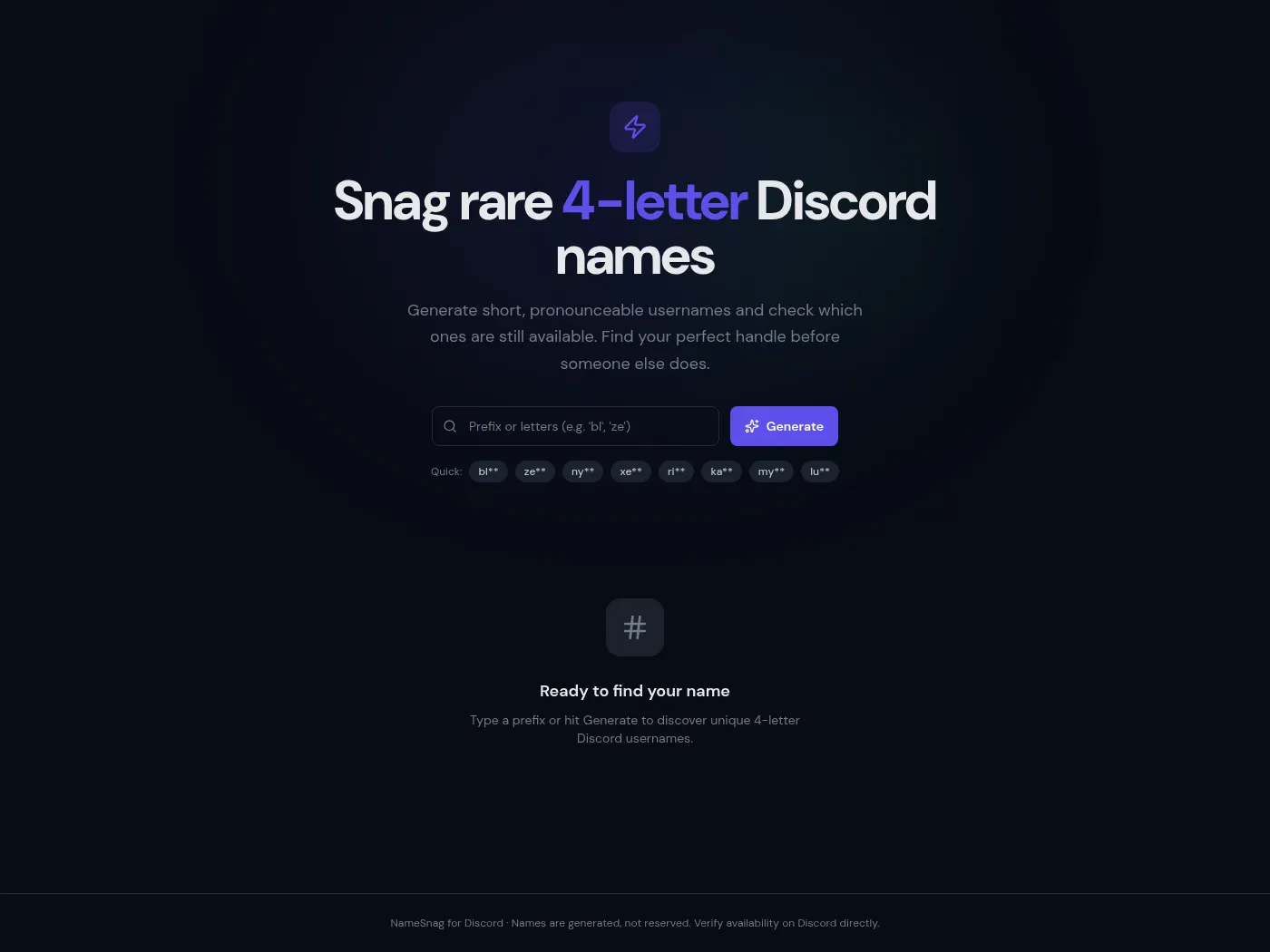 NameSnag for Discord