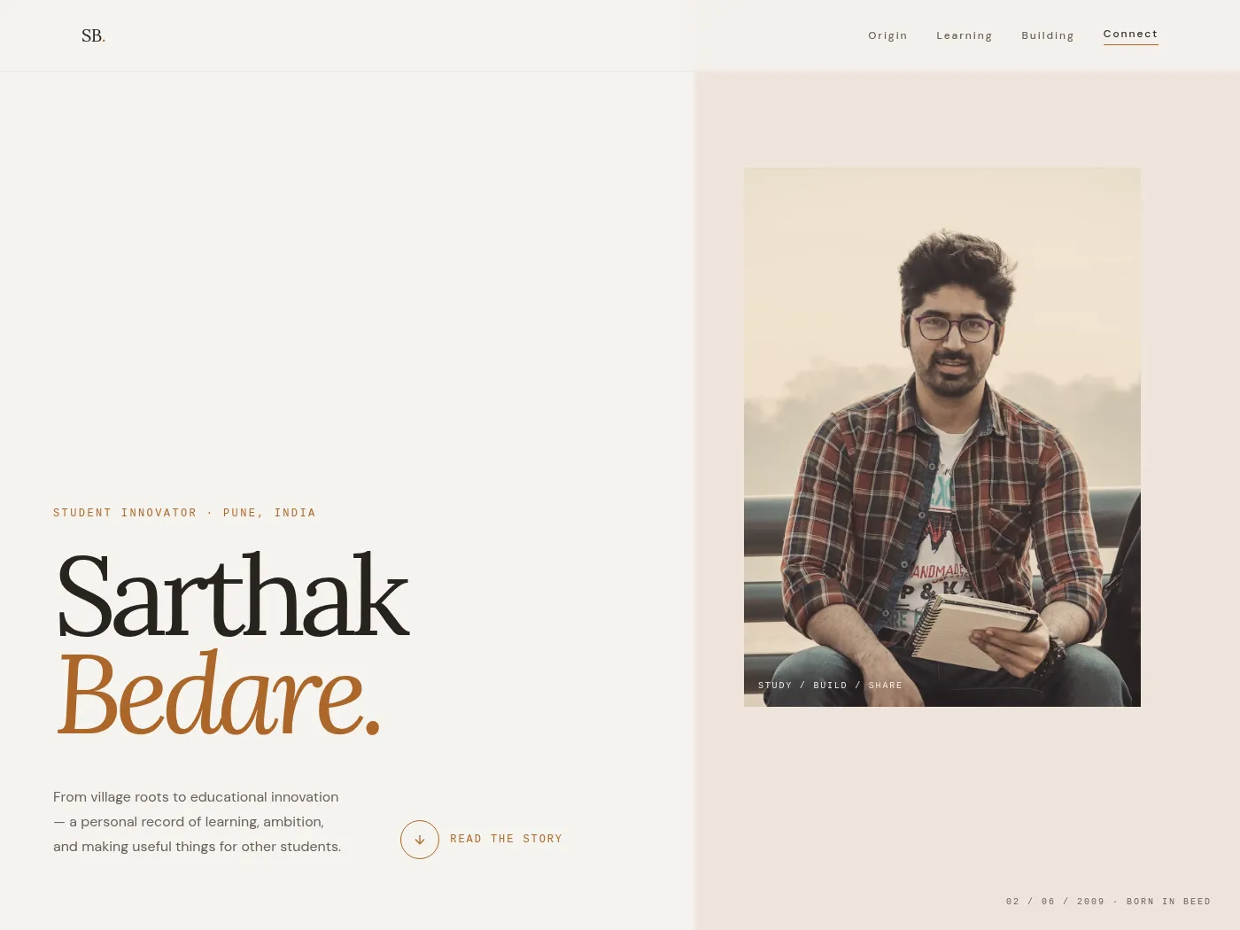 Sarthak Bedare Portfolio