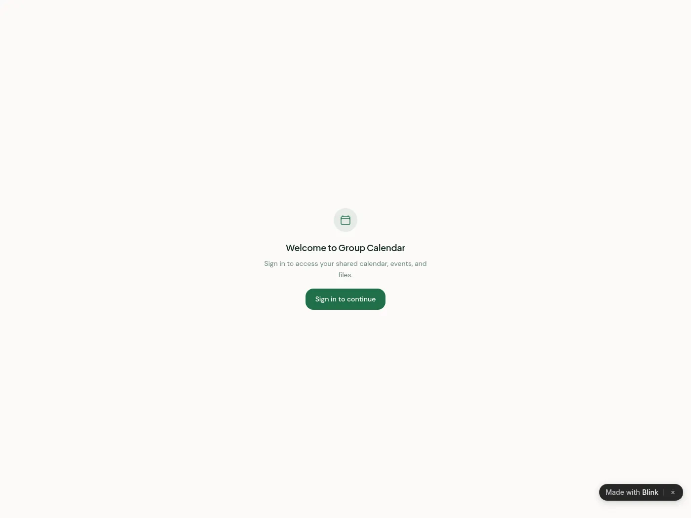 Group Calendar & Share