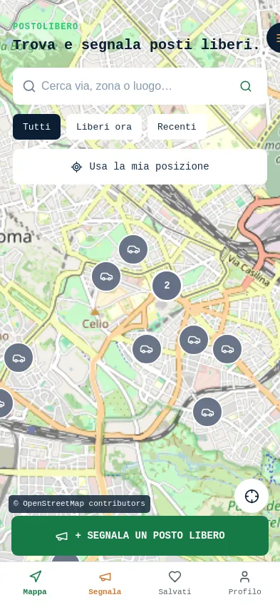 PostoLibero: Parcheggi Roma