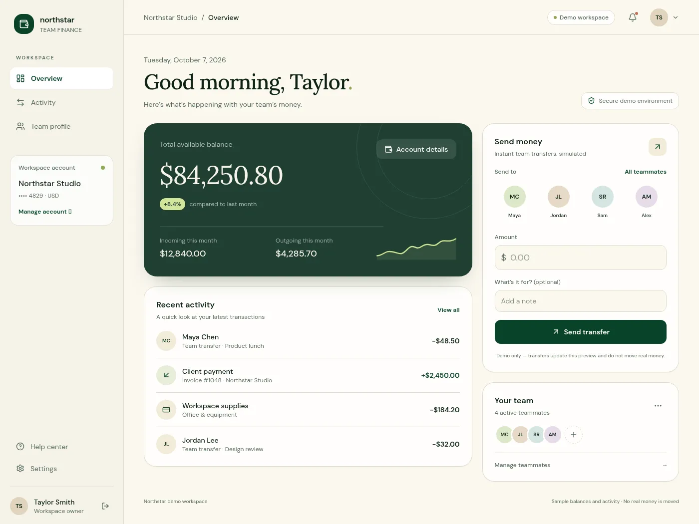 Simulated Fintech Suite
