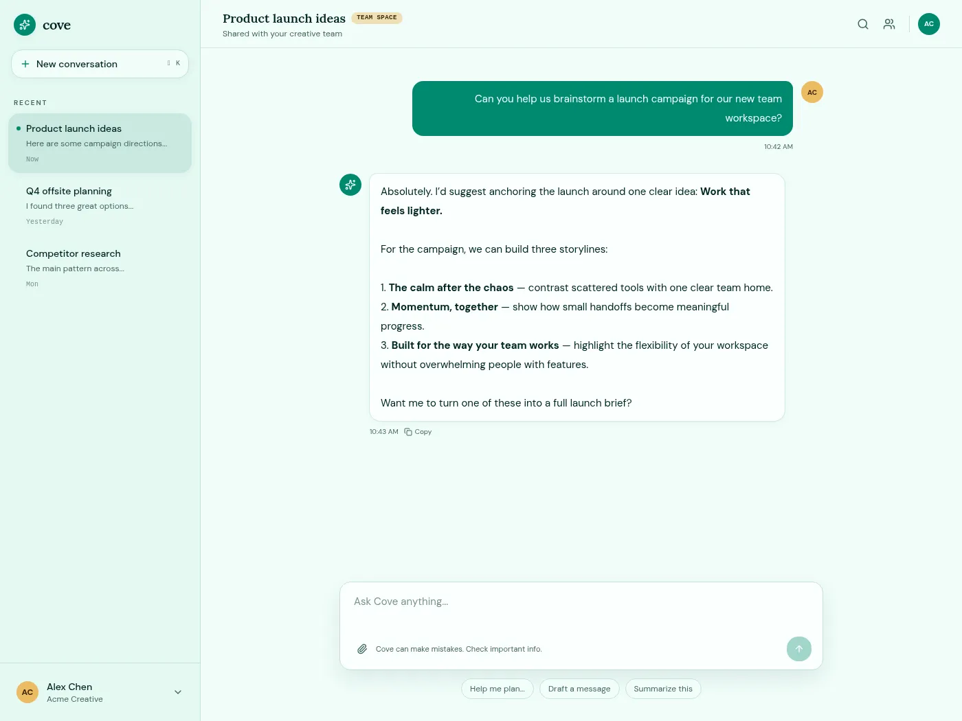 Team AI Chatbot