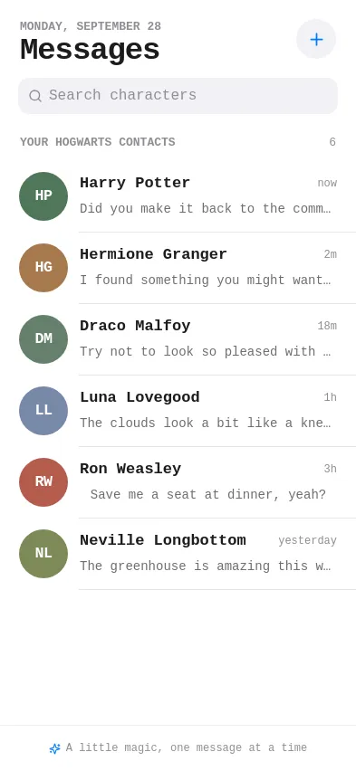 Wizarding Messages AI