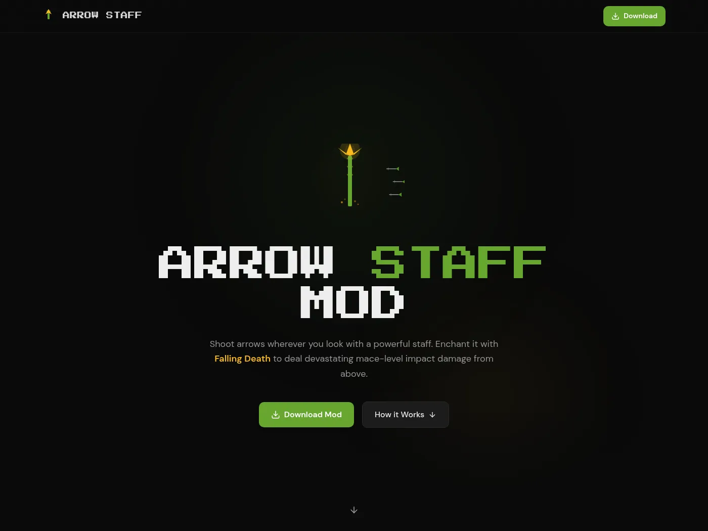 Arrow Staff Mod