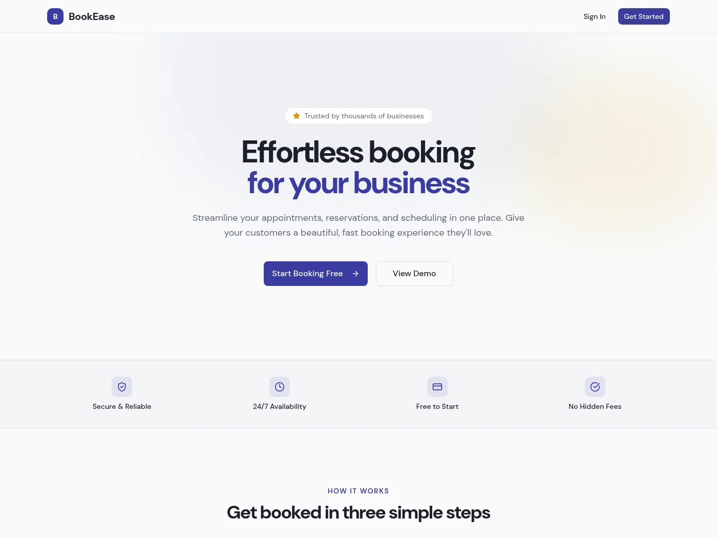 BookEase Platform