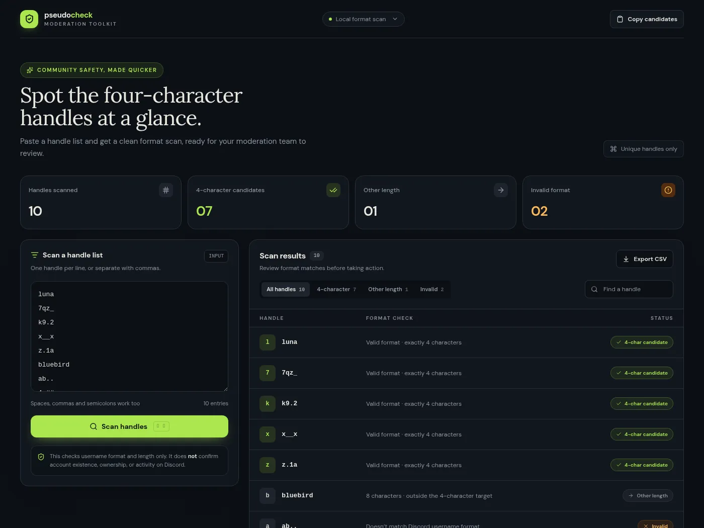 Discord Pseudo Checker